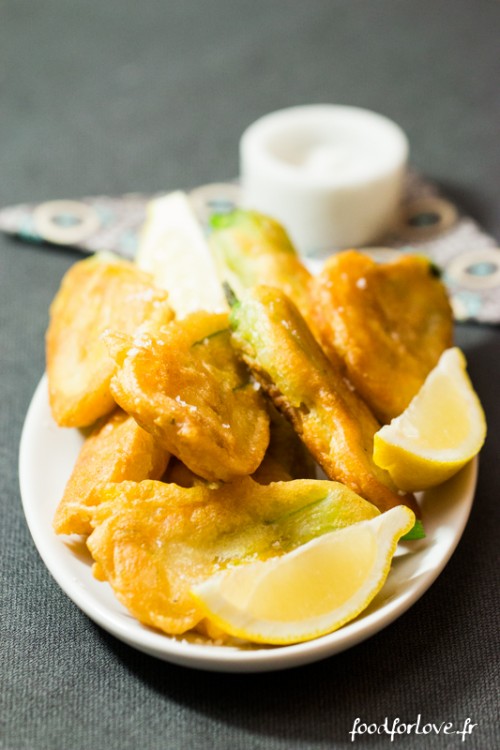 Fleurs de Courgettes Frites - Food for Love
