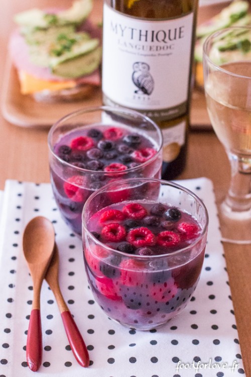 Gelée de Vin Blanc aux Fruits Rouges - Food for Love