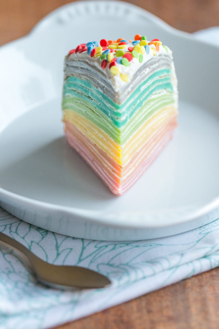 Unicorn Crepe Cake - Food for Love